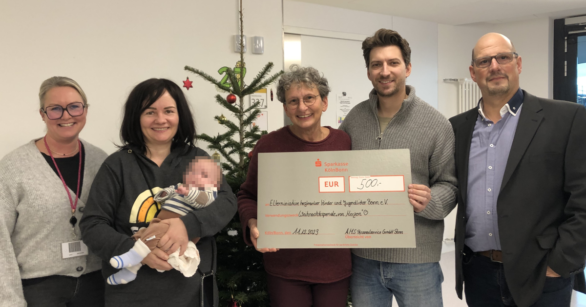 Spendenaktion der AMS Personalservice GmbH Bonn